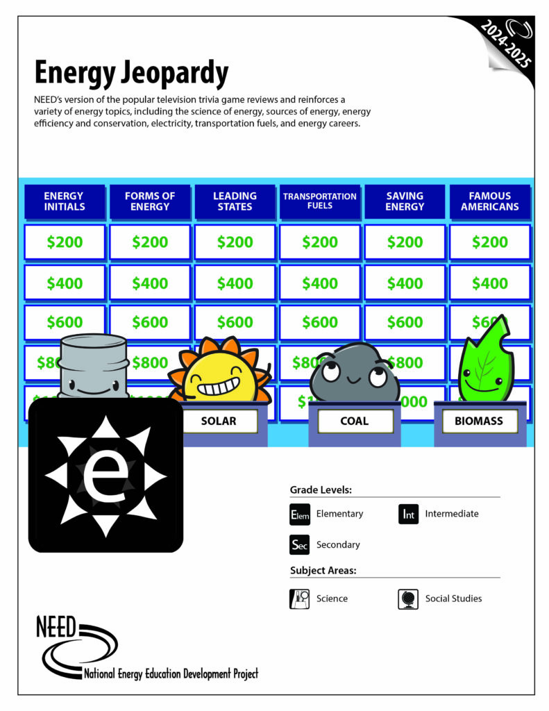 Energy Jeopardy (Free PDF Download) · National Energy Education ...