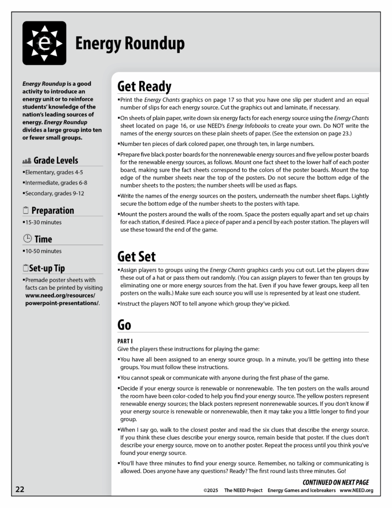 Energy Games and Icebreakers (Free PDF Download) · National Energy ...